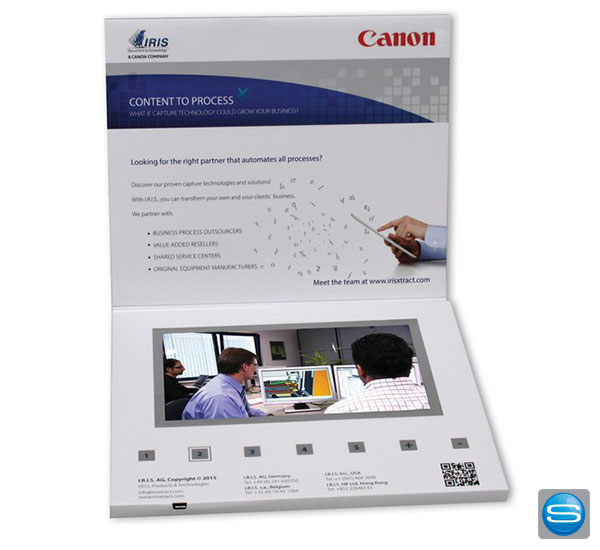 HD-Videocard mit großem Display - Größe: 215 x 180mm