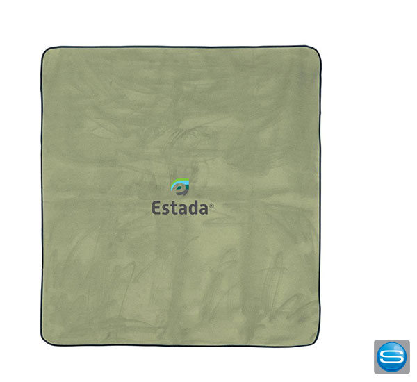 RPET Picknickdecke mit Ihrem Logo bedrucken - Farbe: grau