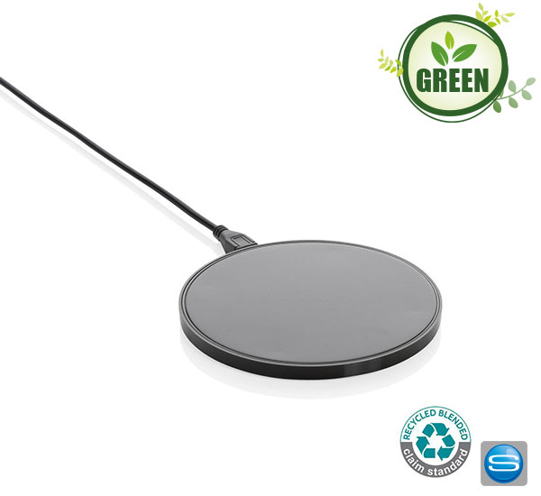 10W Recycling Wireless Charger mit Ihrem Logo bedrucken